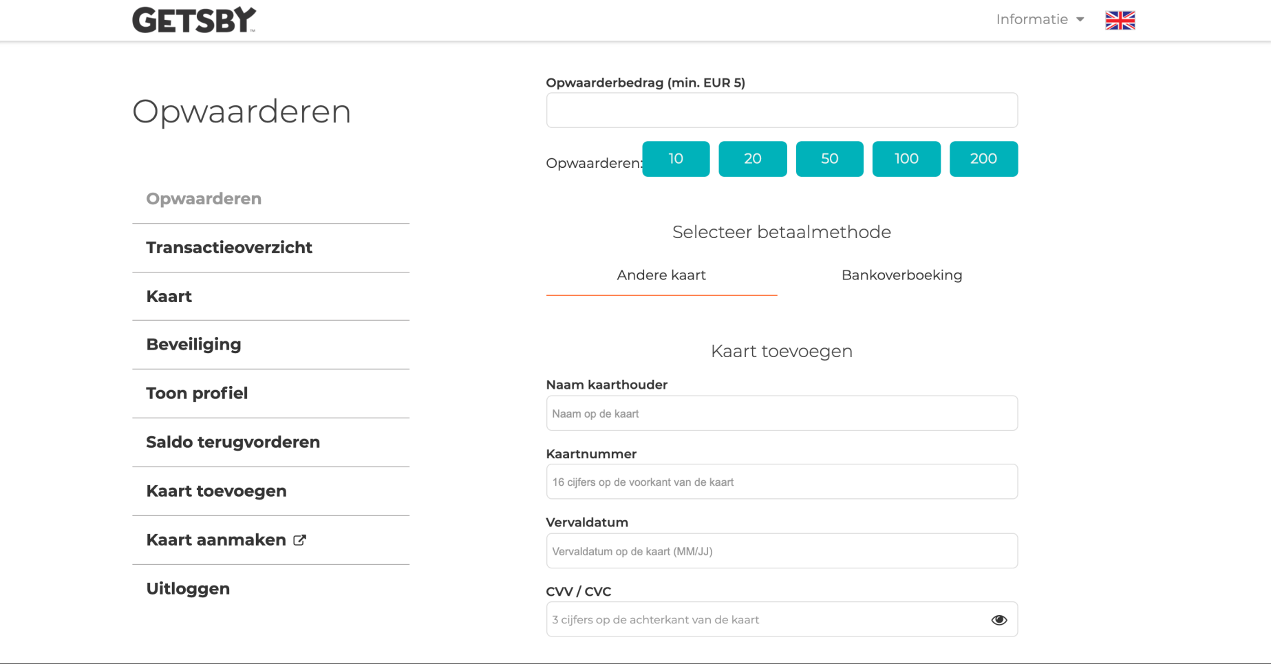 Veelgestelde vragen - Getsby