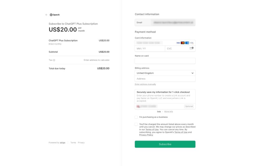 How to subscribe or upgrade to ChatGPT Plus - Getsby