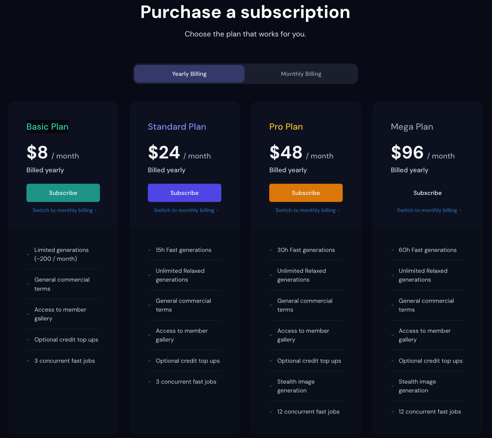 Subscribe to Midjourney without a credit or debit card - Getsby